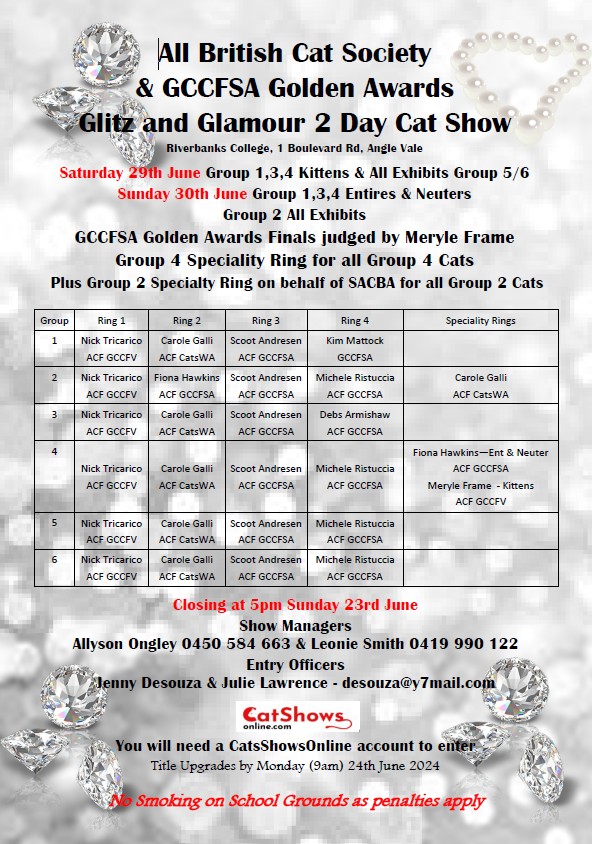 The Governing Council of the Cat Fancy of South Australia | GCCFSA