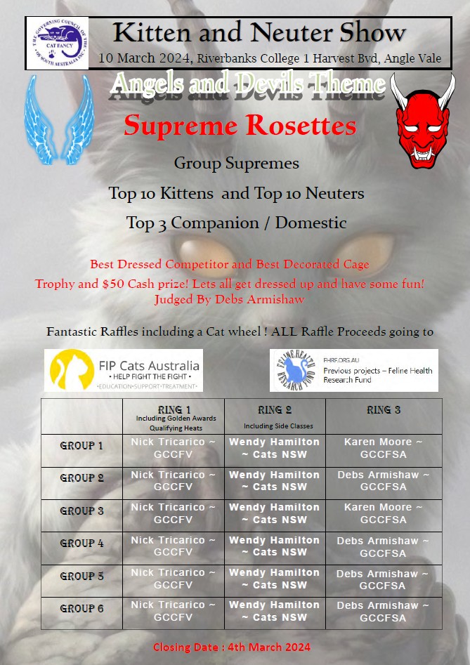 The Governing Council of the Cat Fancy of South Australia | GCCFSA